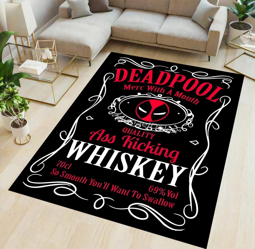 Superhero Rug,whiskey Rug,comic Book Rug,pop Culture Rug,fun Modern Rug ...