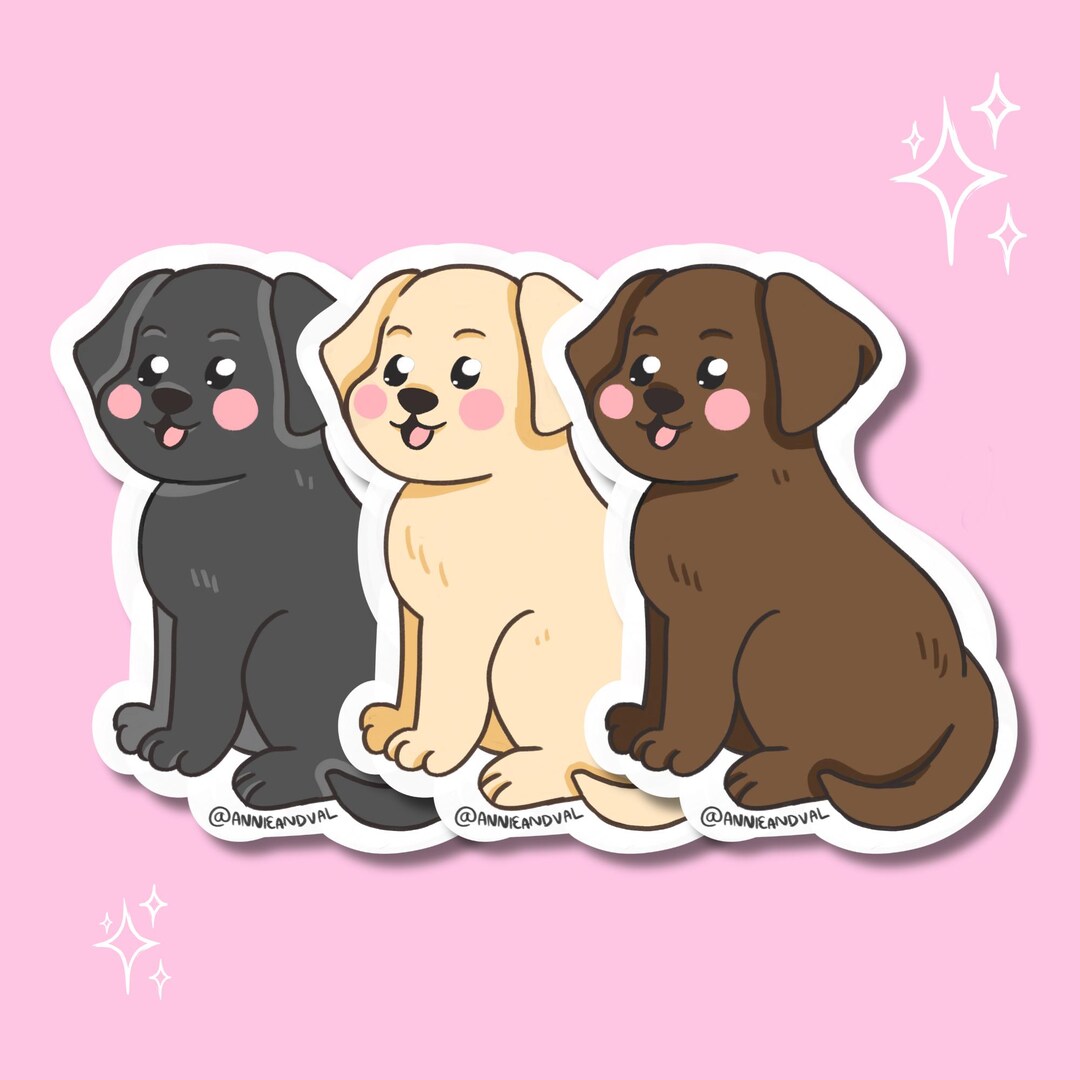 Labrador Retriever Sticker: Waterproof Dog Lover Decal - Etsy