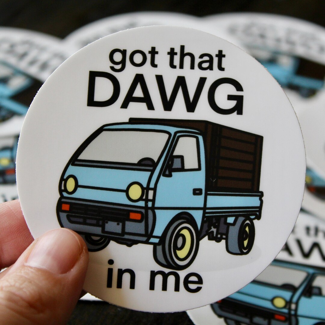 Got That Dog in Me Sticker | Japanese Trucks Stickers Luggage Suitcase ...