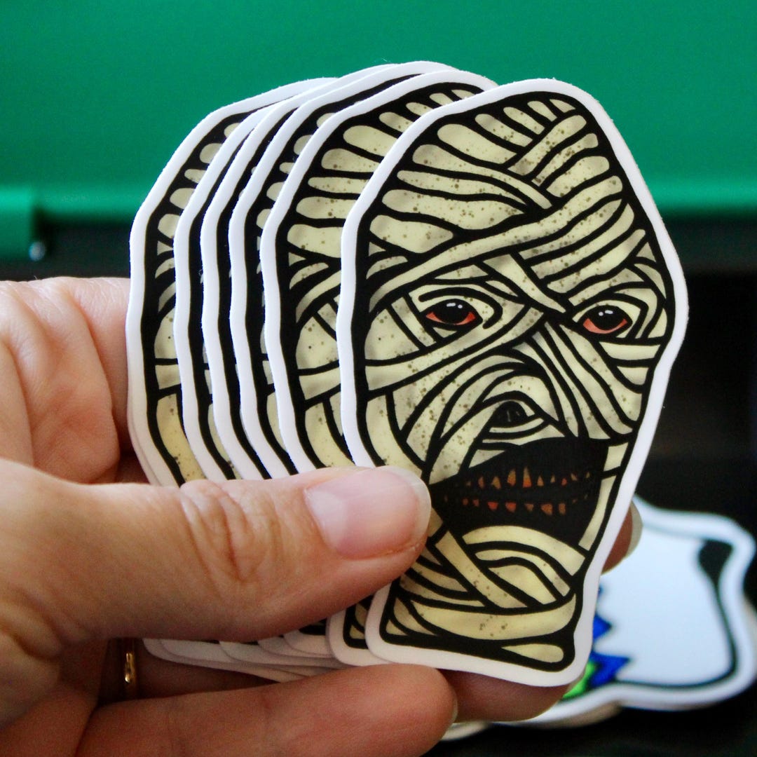 REALISTIC MUMMY STICKER | Horror Lovers Gift Ideas for Him Monster ...