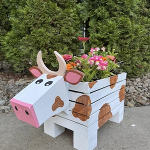 Outdoor Cow Planter Box Directions - Etsy