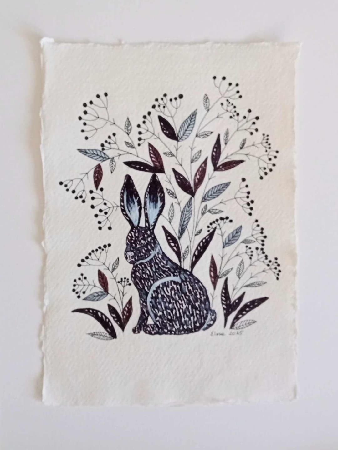 Rabbit Ink and Manga Tip Pens Drawing, Original Art,a5 Size Original ...