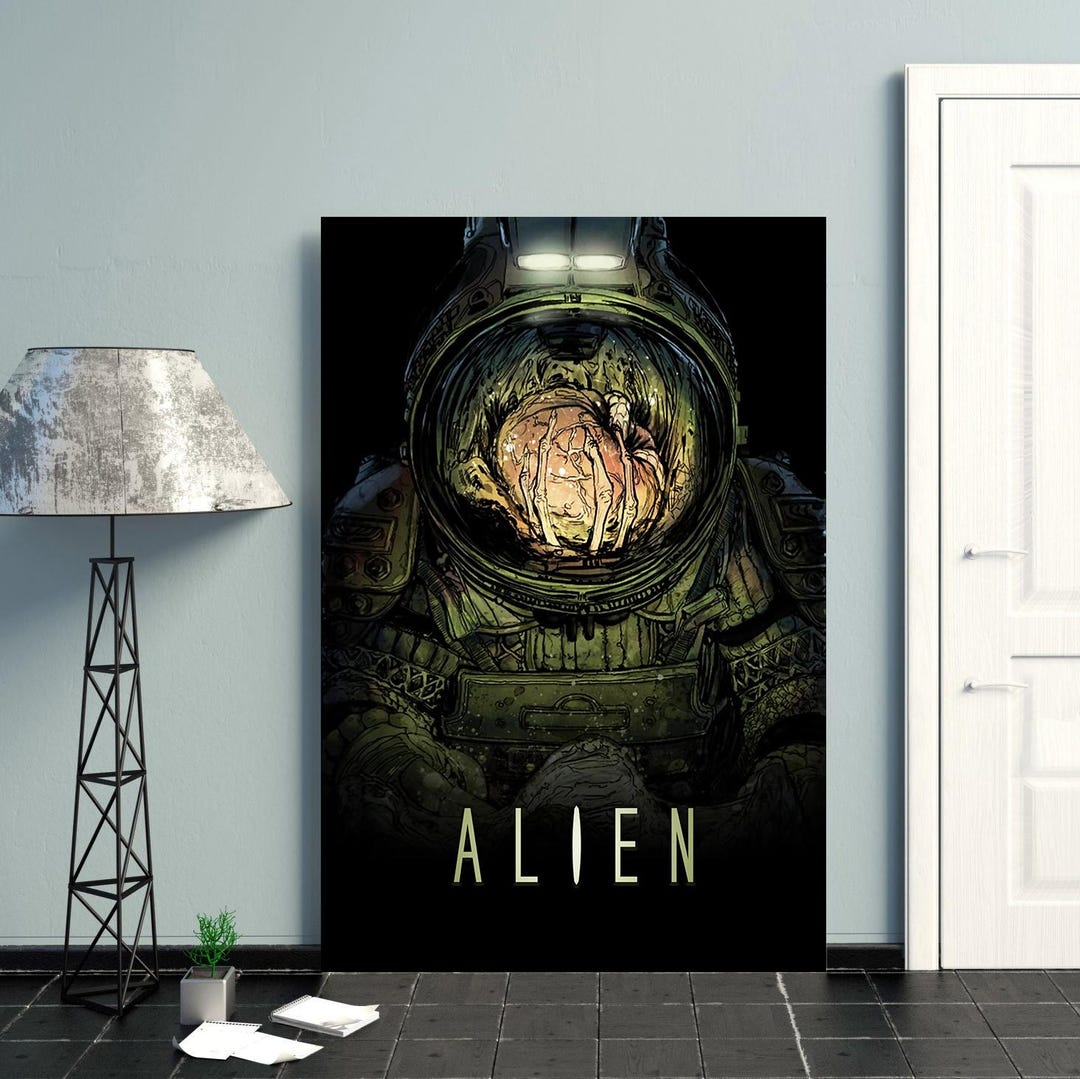 Alien Movie Posters High Quality Printing Canvas Material Movie ...