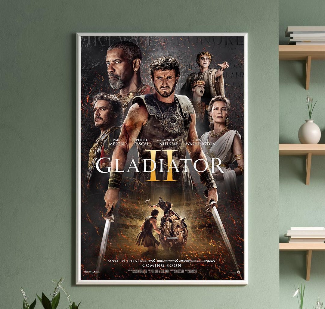 Gladiator II Movie Posters High Quality Printing Canvas Material Movie ...