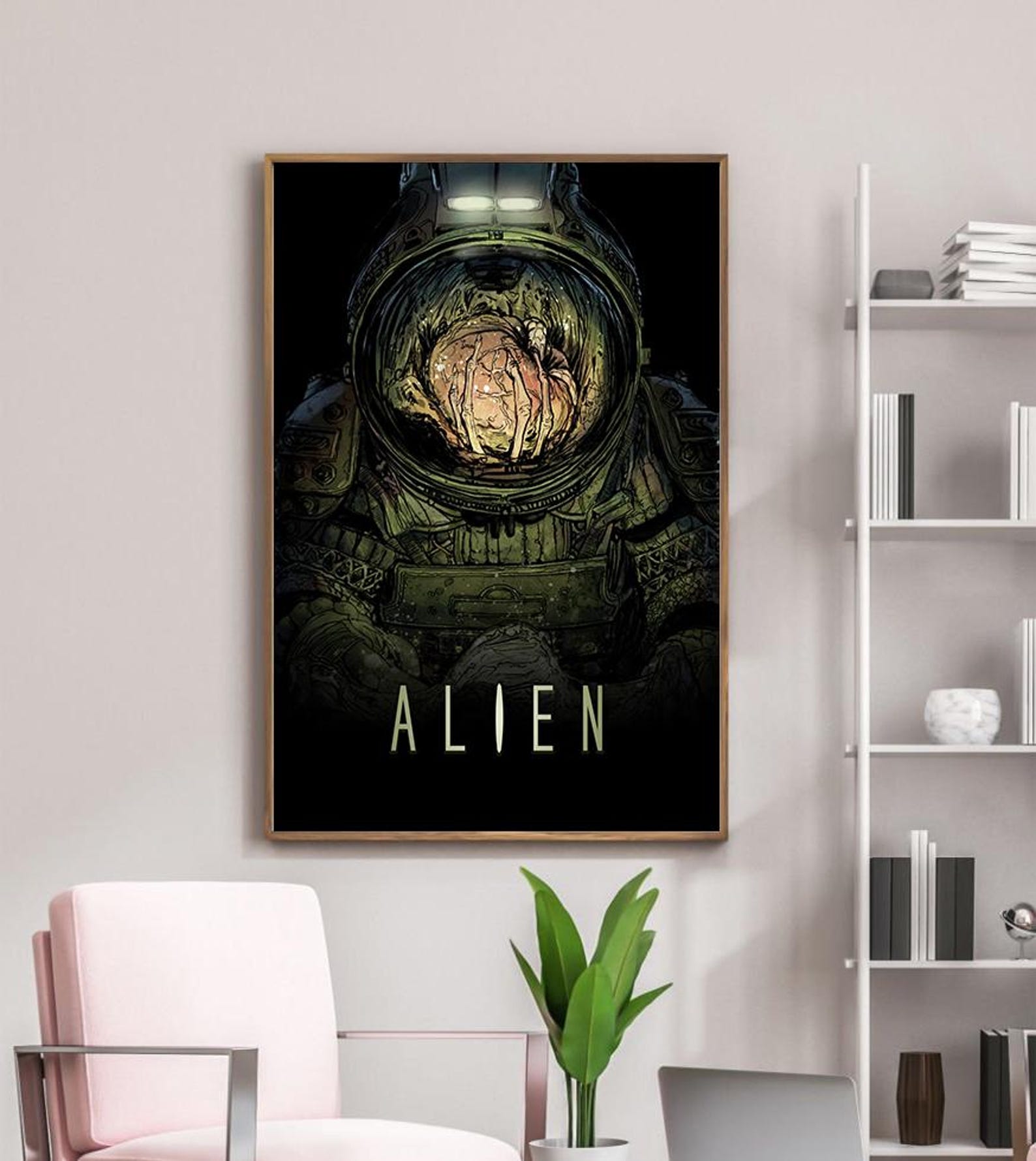 Alien Movie Posters High Quality Printing Canvas Material Movie ...