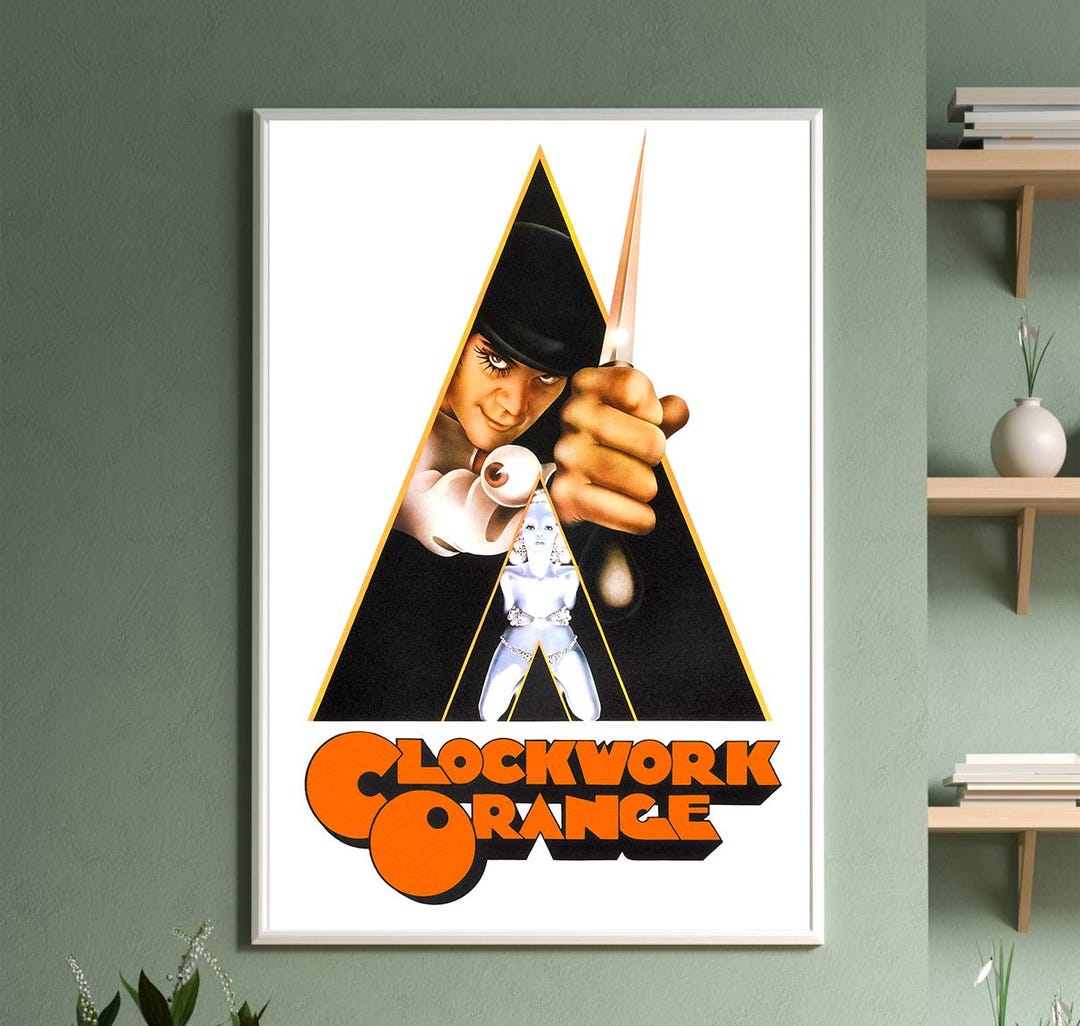 A Clockwork Orange Movie Posters High Quality Printing Canvas Material ...