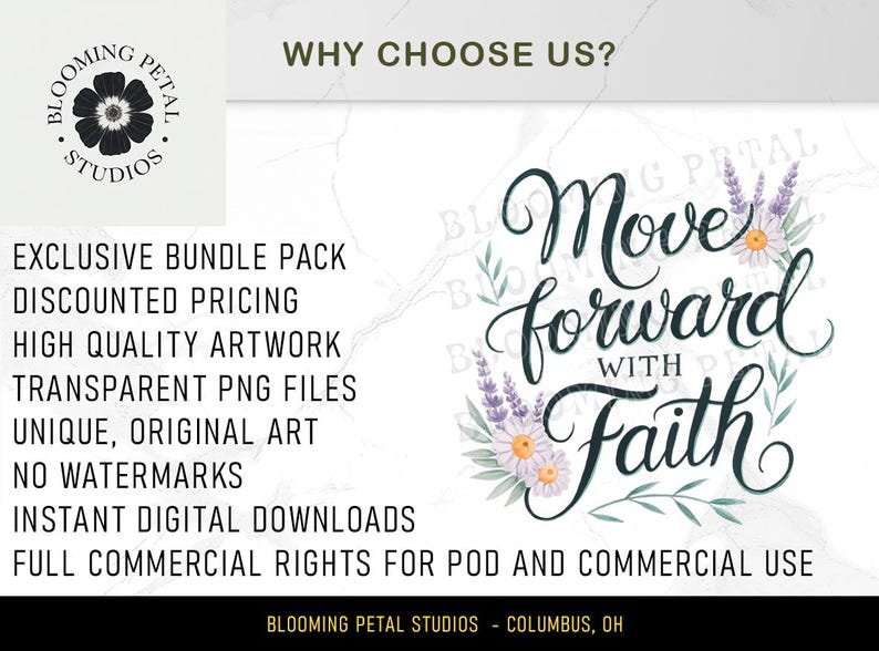 Move Forward With Faith, Sublimation Design Download, Inspirational Png ...