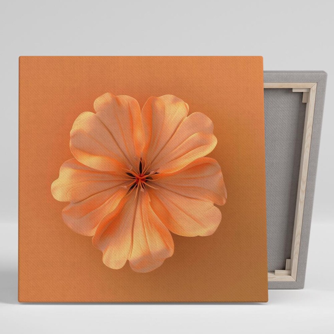 Carnation Wall Art, Canvas or Poster, Floral Contemporary Minimalist ...