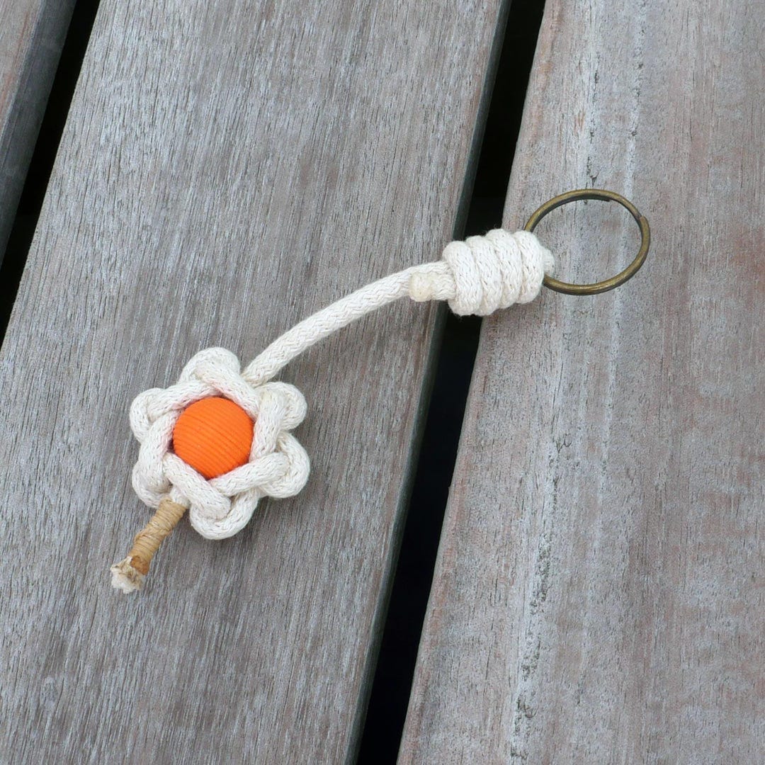 Flower Key Fob - Etsy