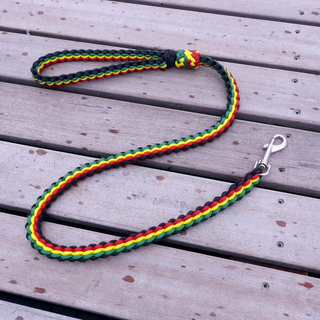 Rasta Color Dog Leash - Etsy