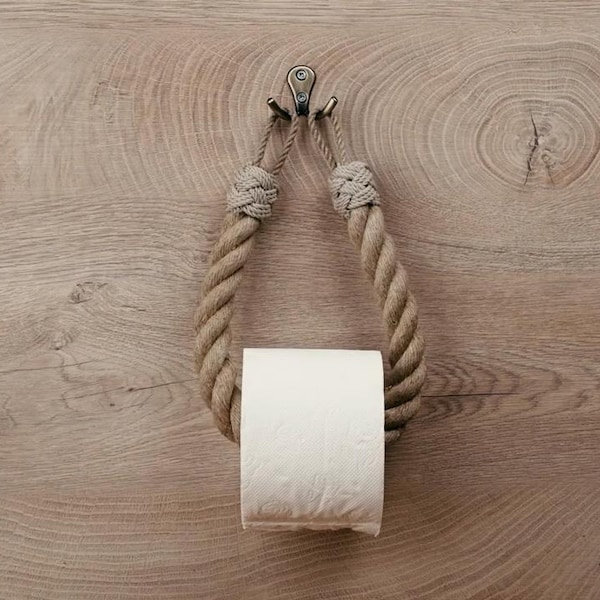 Rope Toilet Paper Holder - Etsy