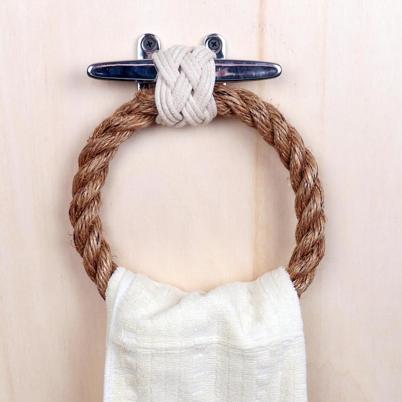 Rope Towel Ring - Etsy
