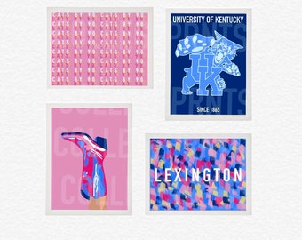 University of Kentucky Wall Prints | Blue Wall Prints | College Dorm ...