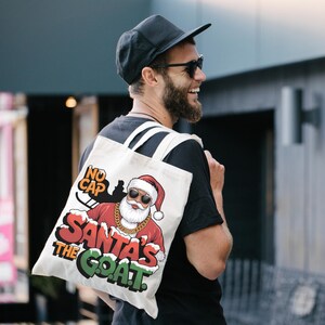 Santa's the GOAT PNG, Gen Z Shirt, Gen Z Slang, Christmas Santa, Gen Alpha, Santa Bling, Xmas ...