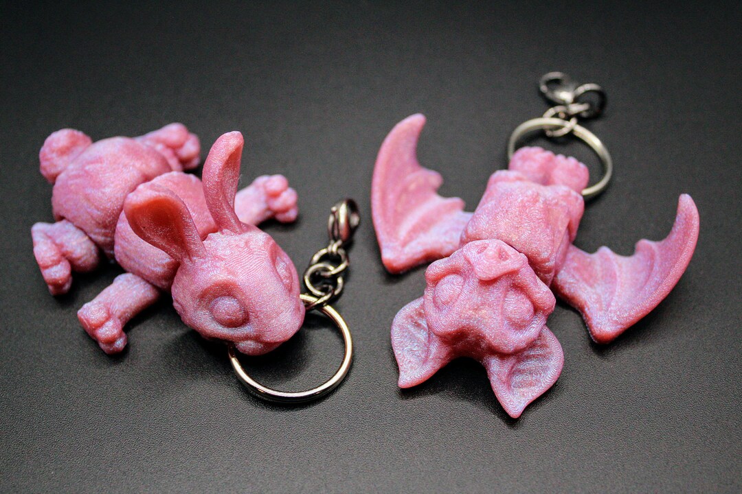 3D Printed Articulated Keychains Unique, Flexible Designs - Etsy