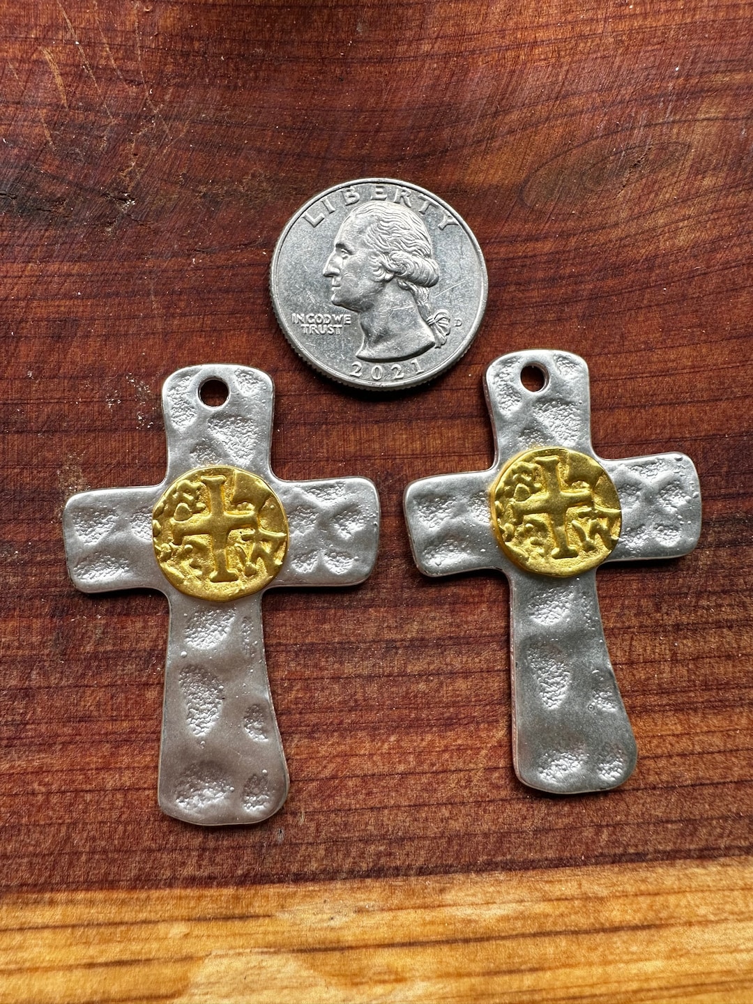 Silver Crosses - Etsy