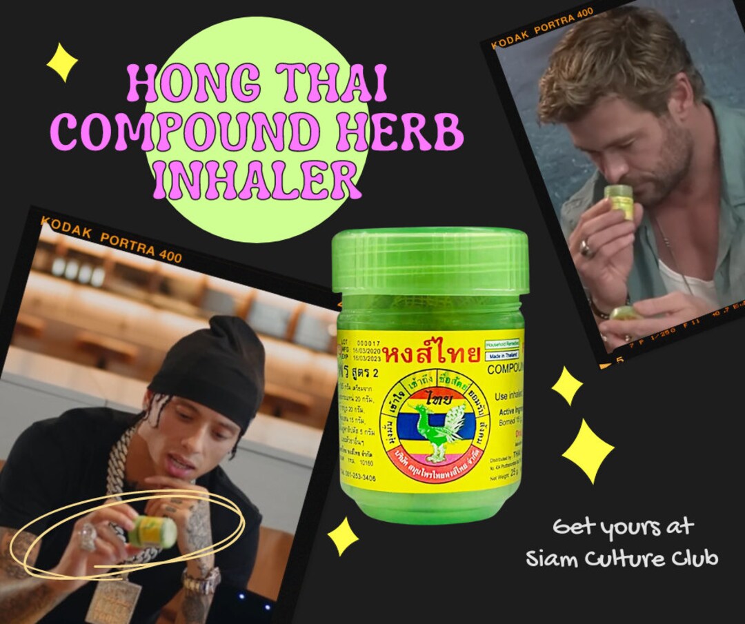 The Famous Hong Thai Herbal Inhaler L Thai Souvenir L Cheap as Local ...