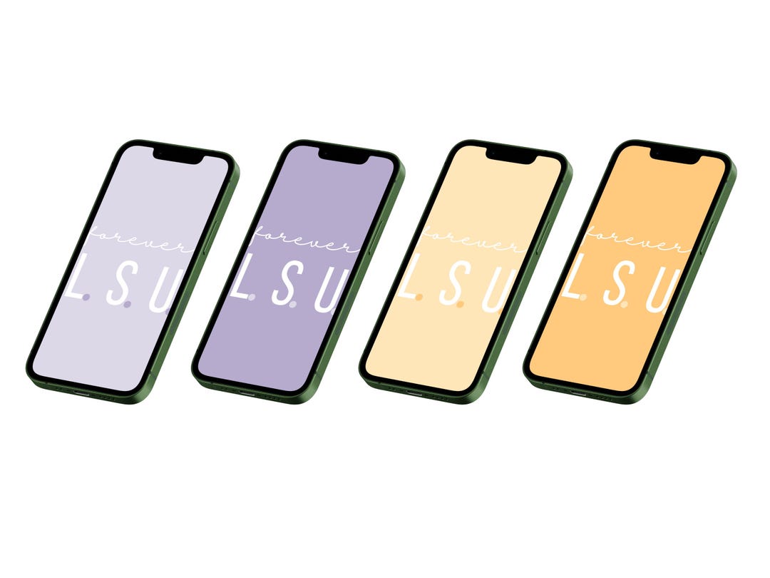Forever LSU Digital Wallpaper Package, Iphone, Android, Samsung - Etsy