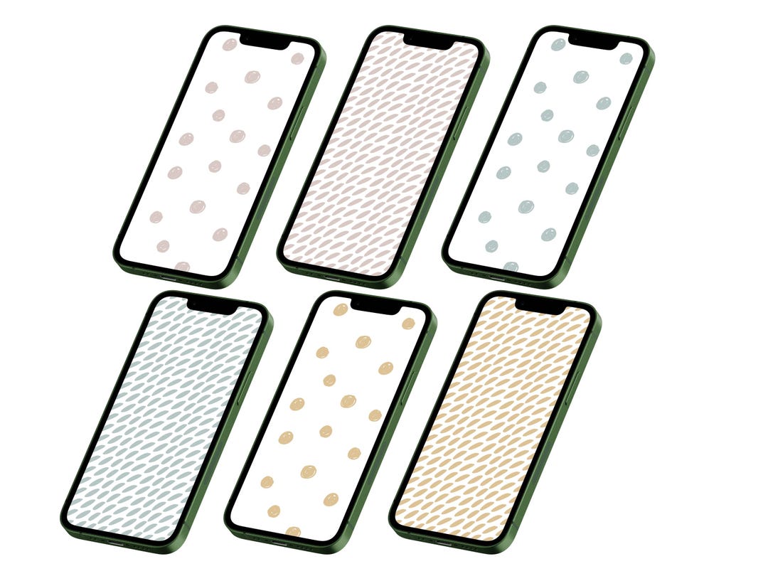 Dots + Dashes Digital Wallpaper Package, Iphone, Android, Samsung - Etsy