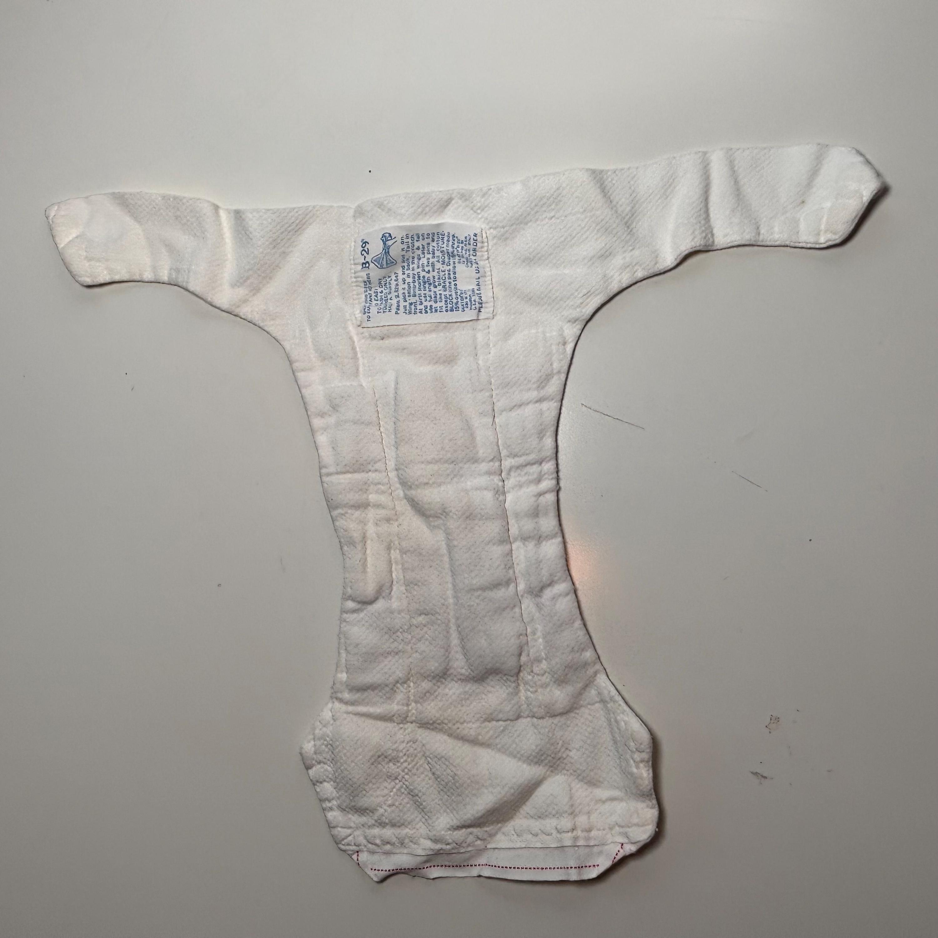 Vtg 1940s CLOTH DIAPERS SET // Vintage Prefold Newborn to 2 Reusable ...