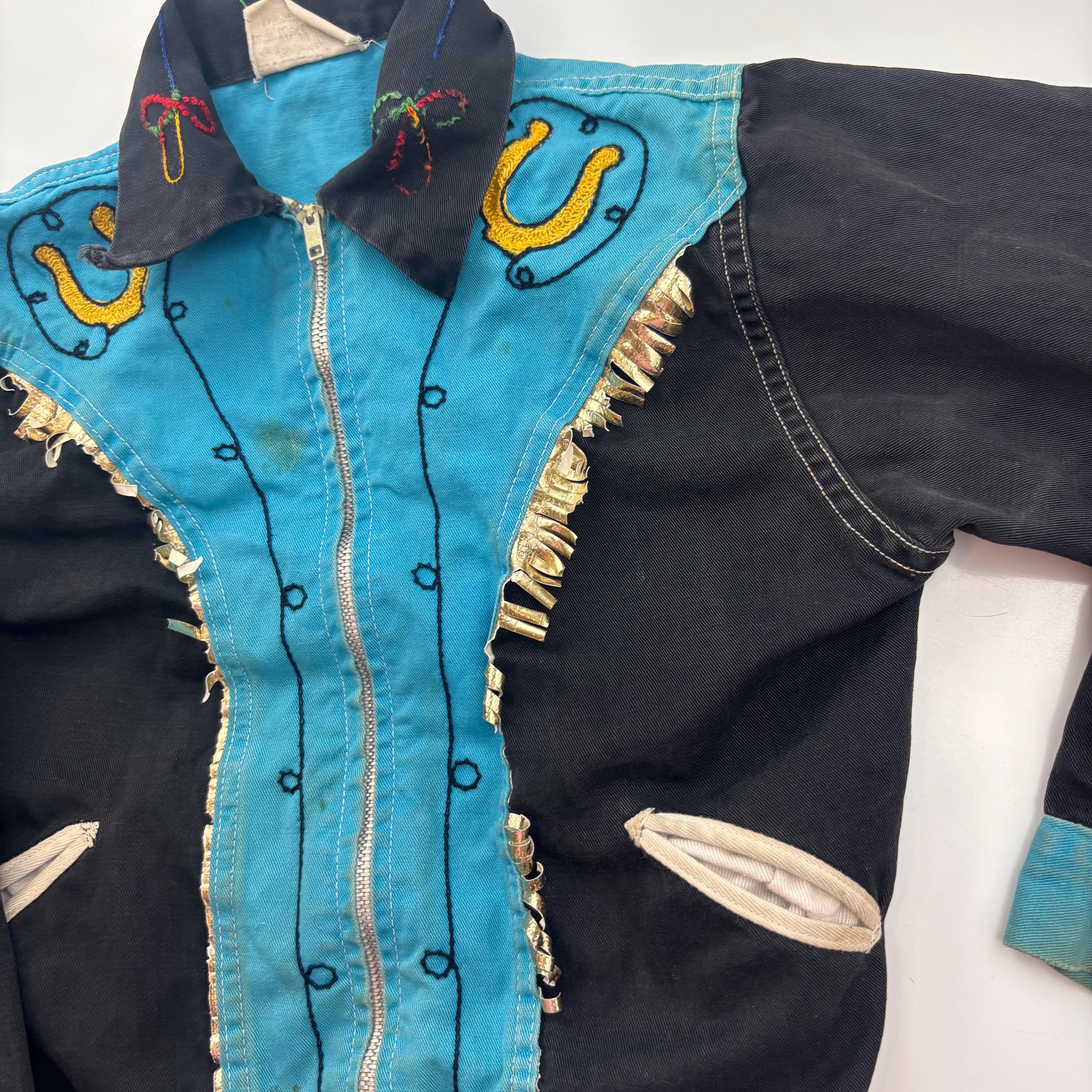 Vtg Kids 50s Roy Rogers Wolf of Waco Sanforized Size 12 Western ...
