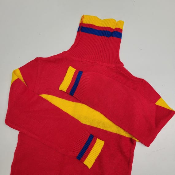 vtg 70s COLORBLOCK KIDS SWEATER // vintage chicago fi… - Gem