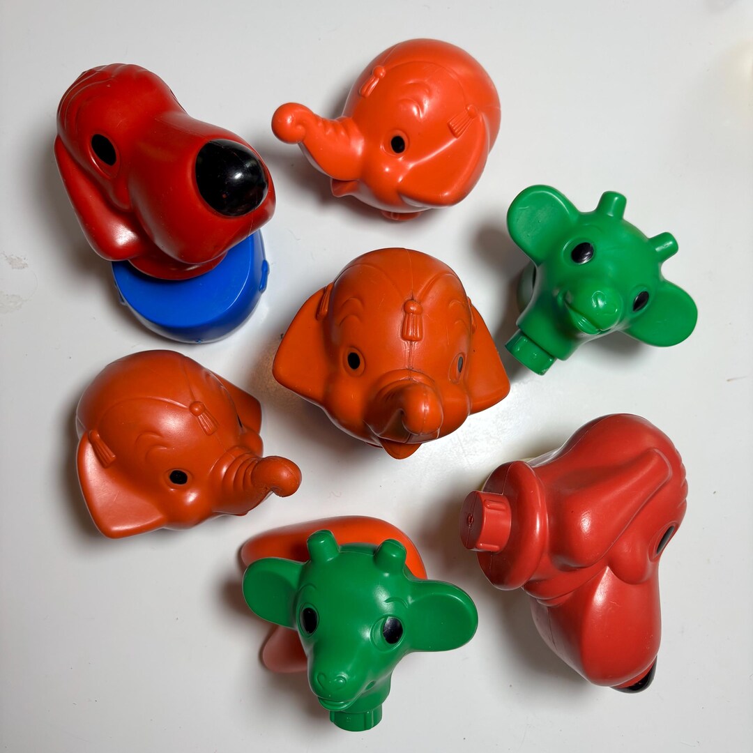 Vtg 60s TUPPERWARE ZOO IT Yourself / Vintage Plastic Dogs Giraffes ...