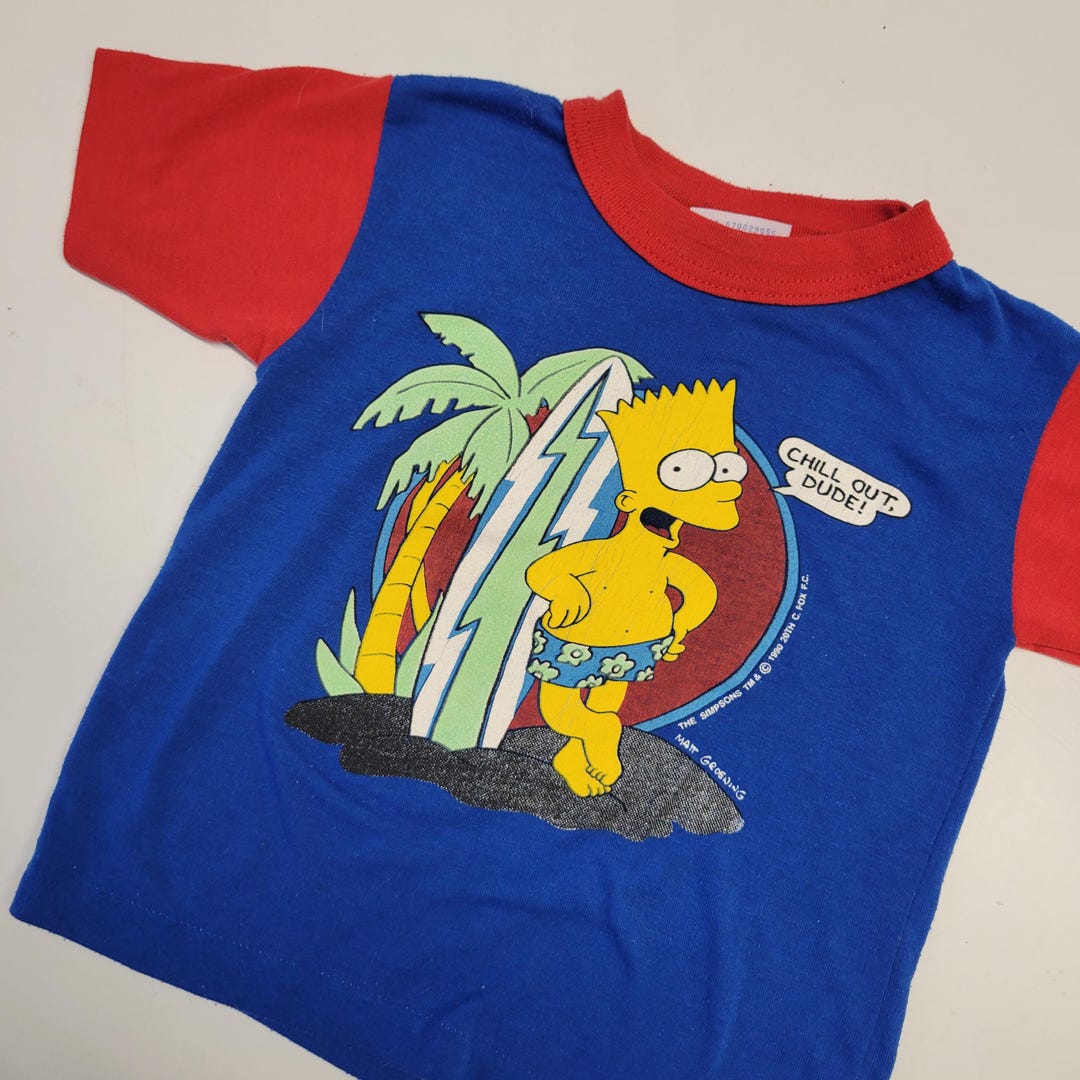 Vtg 90s BART SIMPSON TSHIRT // Vintage Allison Size 5/6 Toddler Retro ...