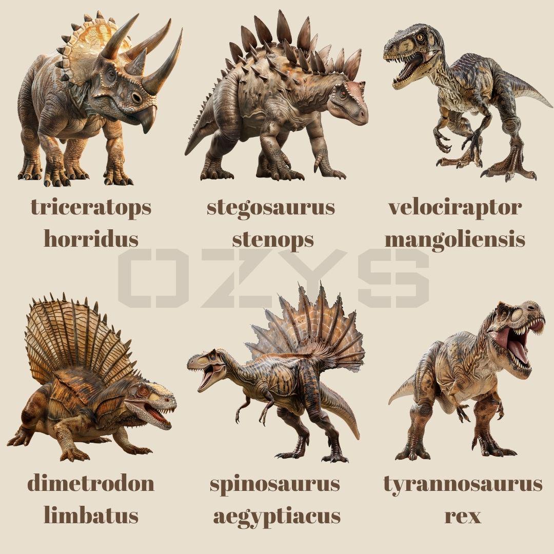 Cenozoic Era Animals Clipart: Extinct Animals PNG Bundle (digital ...