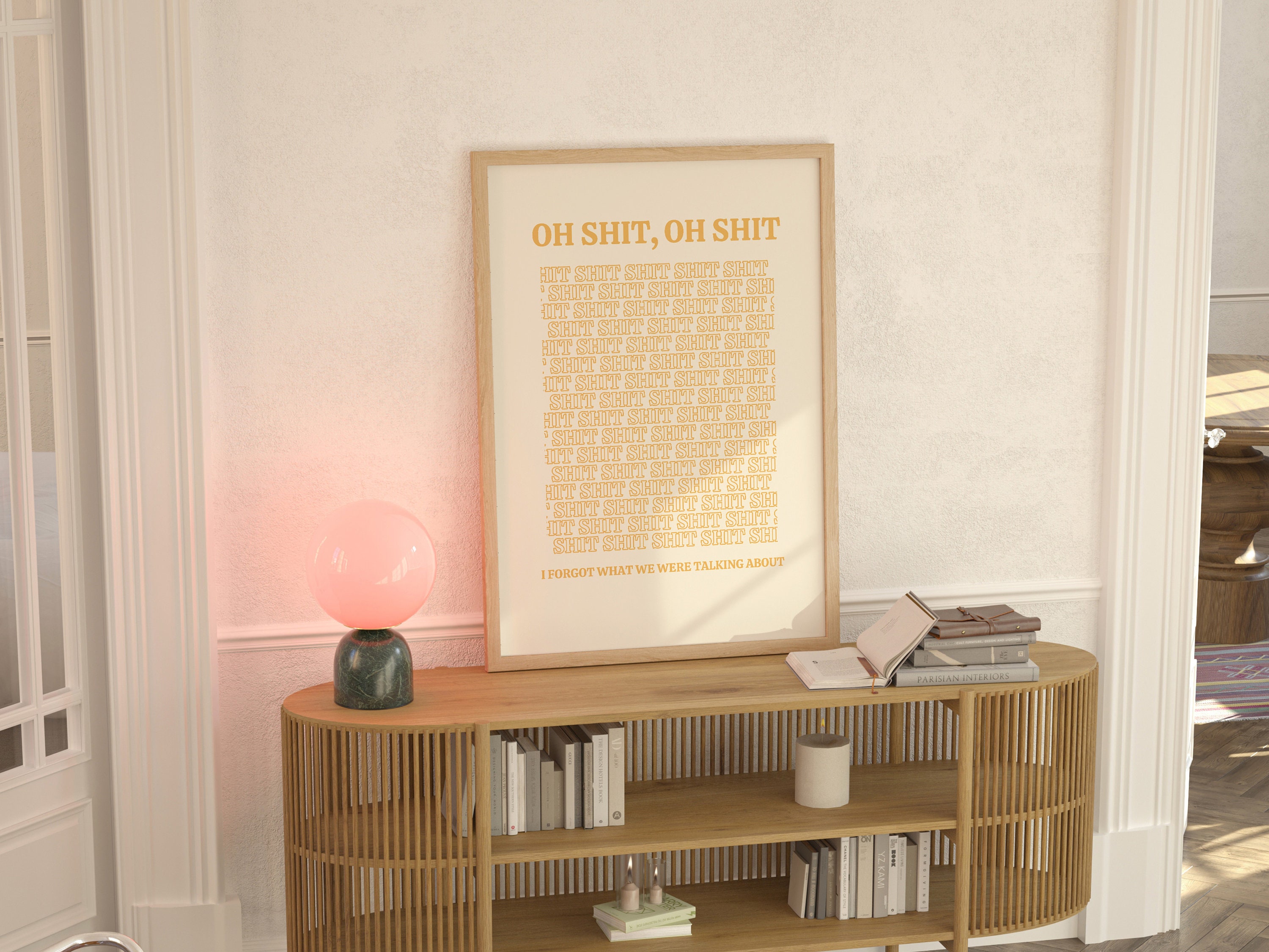 Oh Shit Digital Print, Gen Z Wall Art, Gen Z Decor, Millennial Wall Art ...