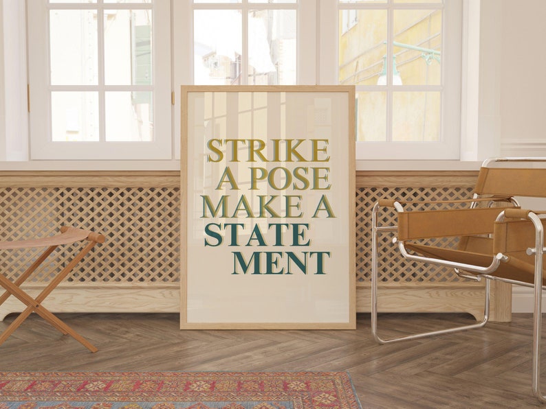 Statement Poster, Luxury Fashion Poster, NYC Poster, Glam Wall Art ...