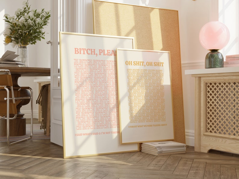 Oh Shit Digital Print, Gen Z Wall Art, Gen Z Decor, Millennial Wall Art ...