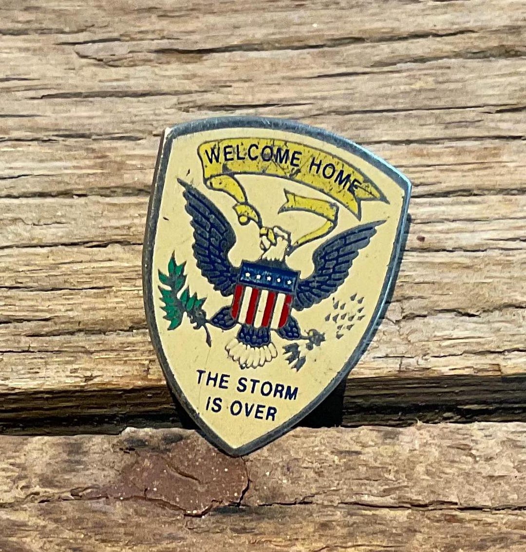 Vintage 1991 Gulf War Pin – American Eagle & US Vlag – “welcome Home ...