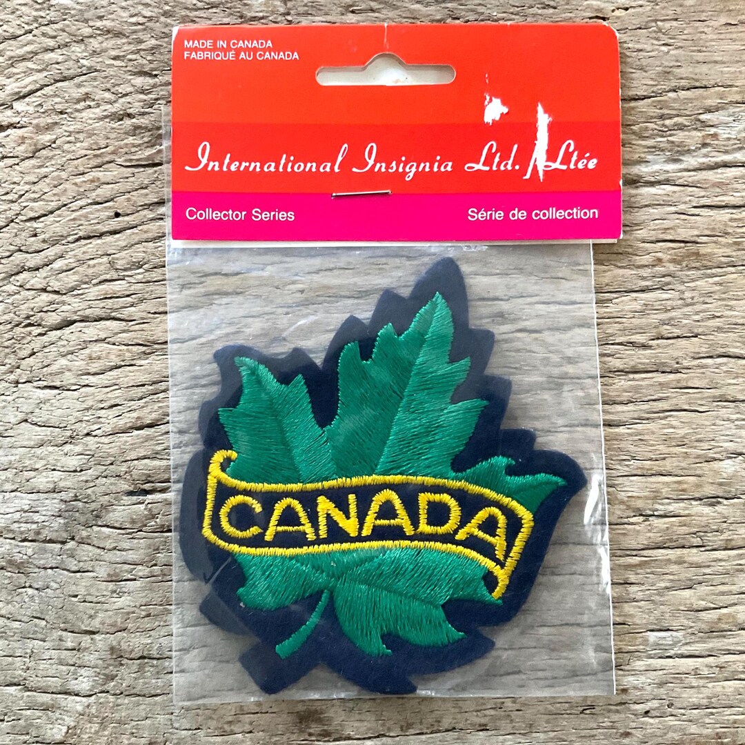CANADA Vintage Patch | Emblem | Nineties Eighties | Flag | Green Yellow ...