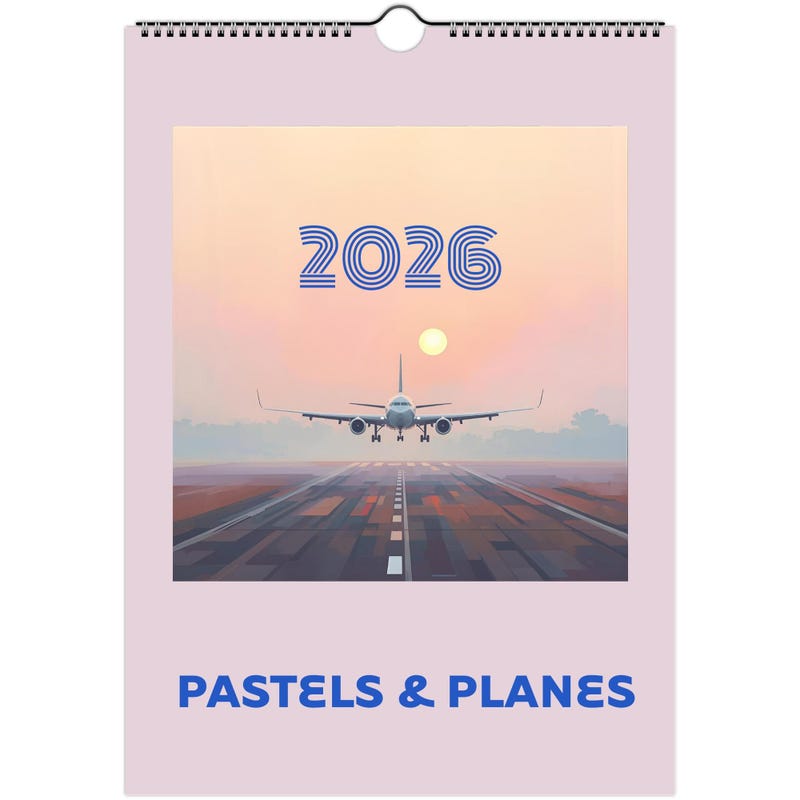 2026 Airplane Calendar - Etsy