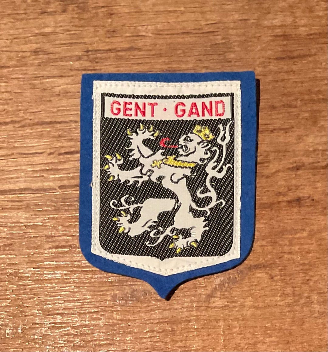 Ghent Belgium Noose Bearers Leie Scheldt Vintage Patch Emblem 70s ...