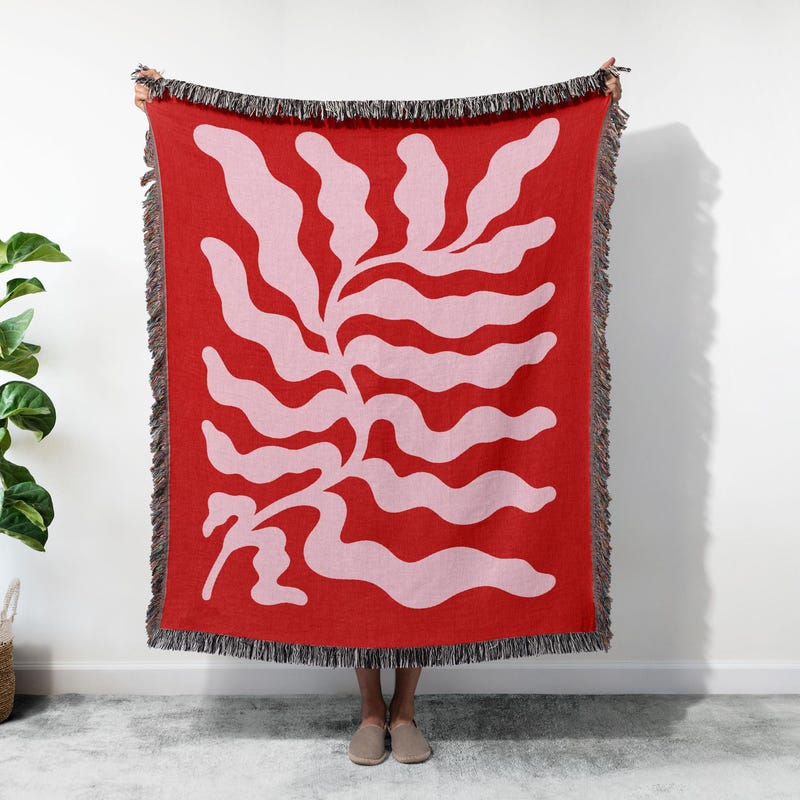 Leaf Throw Blanket - Etsy