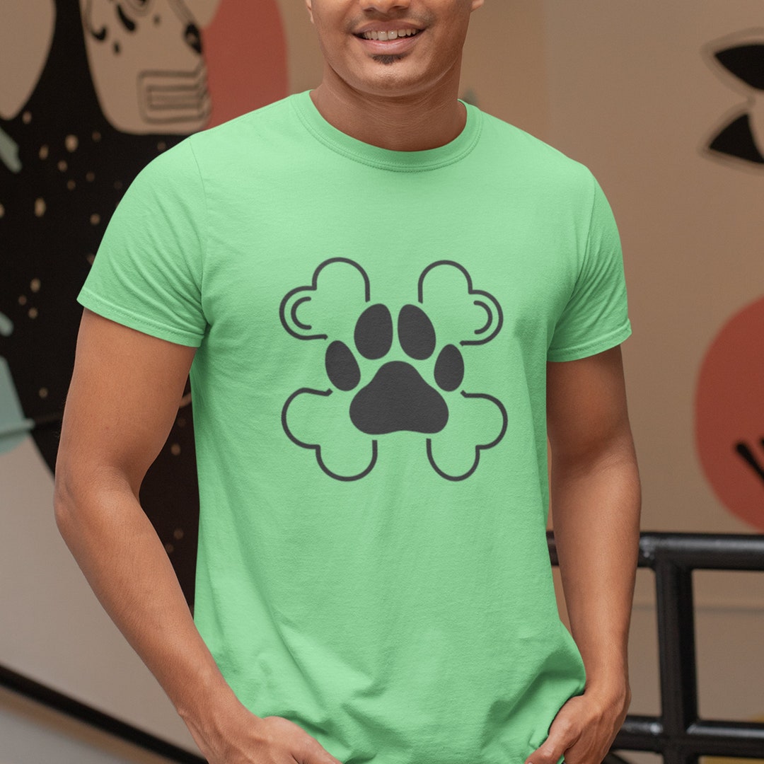Dog Lover Shirt Unisex Dog Paw Print Tshirt Unique and Trendy Summer ...
