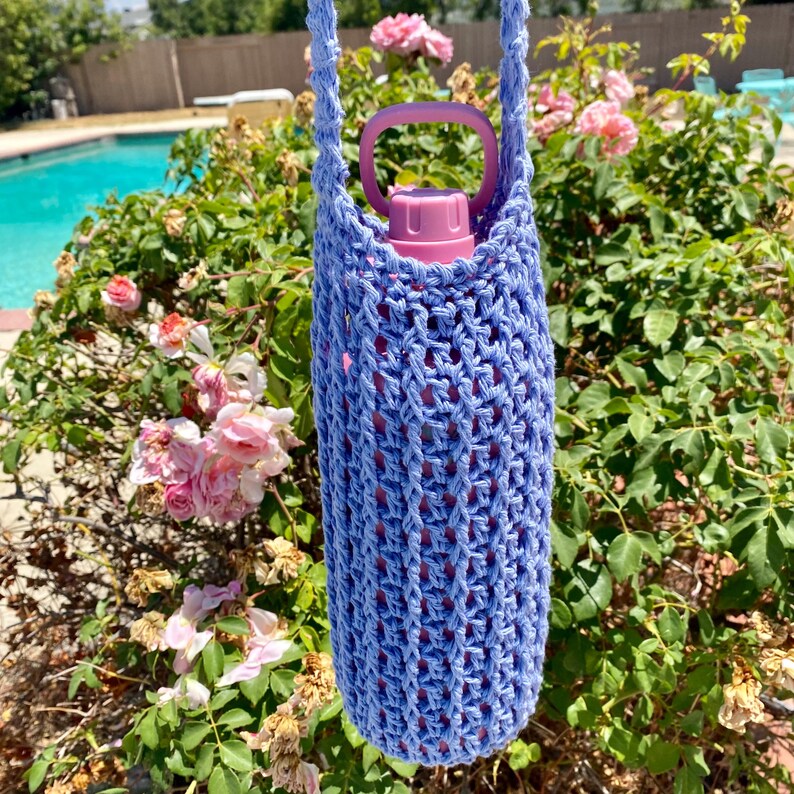 Crochet Watter Bottle Carrier PATTERN - the Oasis - Etsy