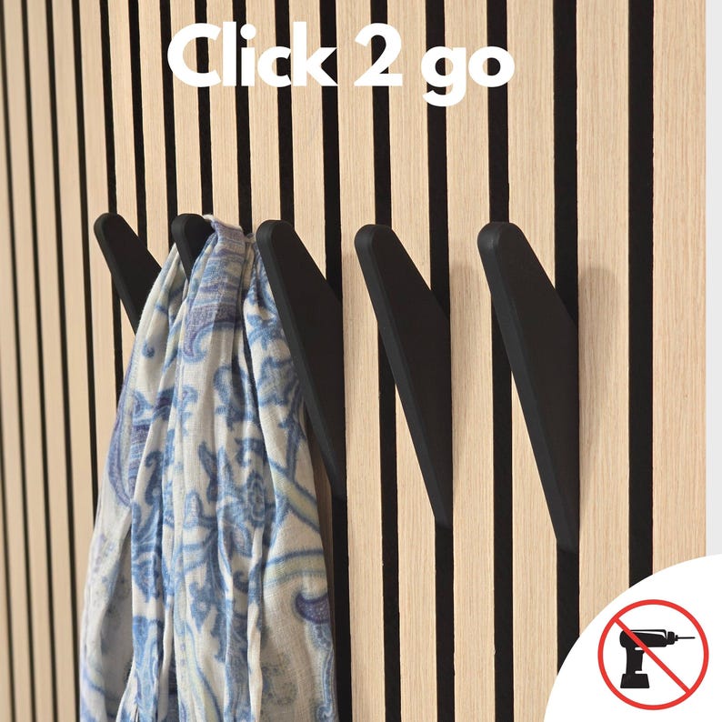 Acoustic Panel Hook Click 2 Go Triangle Hook 4 Pack - Etsy