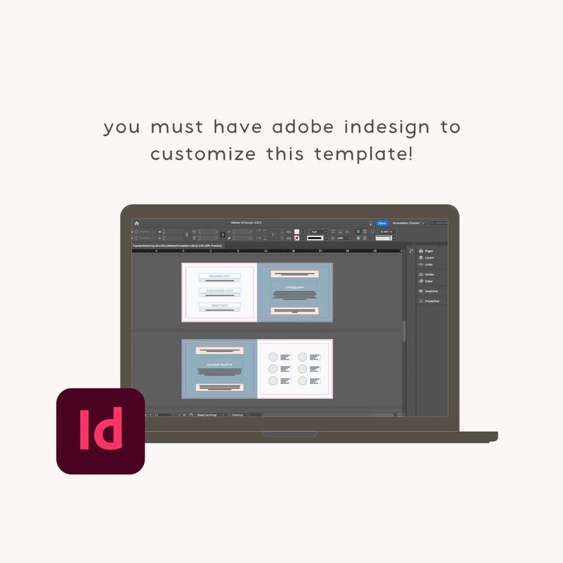 Brand Guidelines Template | Indesign Template | Customizable Template ...