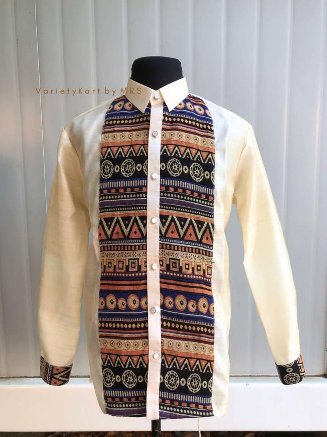 Traditional Organza Classic Barong Tagalog Ethnic Sports Collar - Etsy