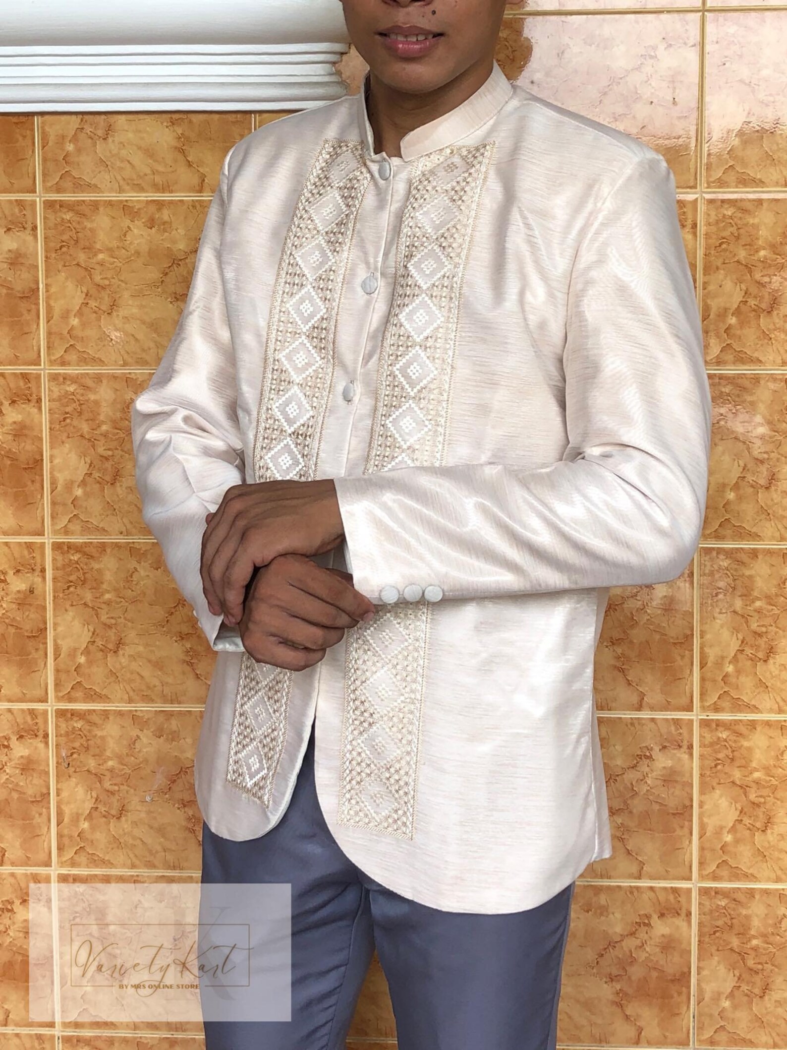 Coat Barong Tagalog Venusia Ethnic Elegance Style Embroidery - Etsy