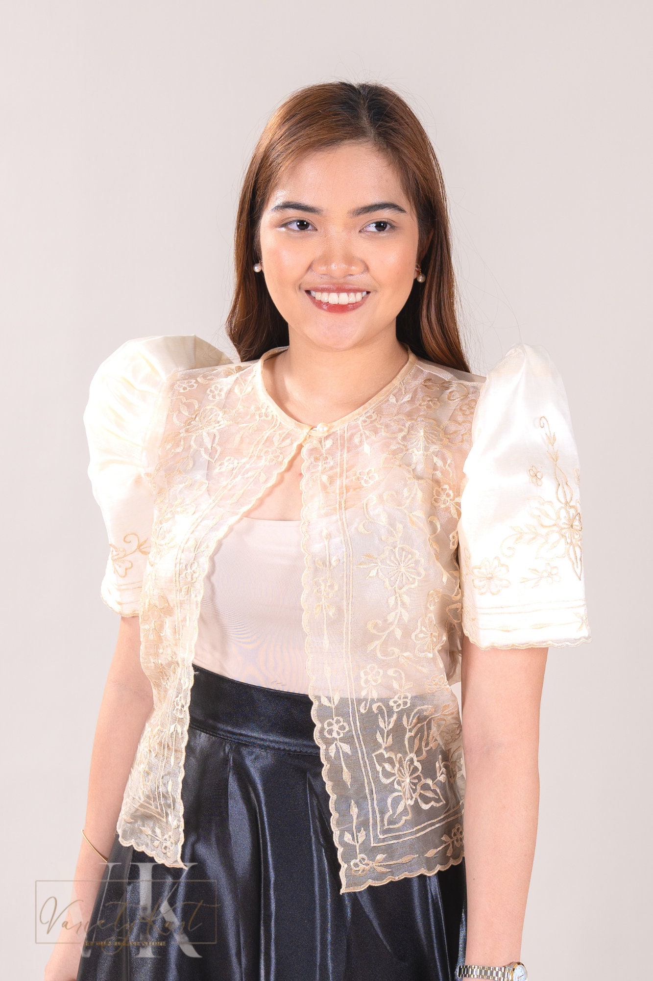 Philippine Pride Butterfly Sleeves Filipiniana Intricate Embroidered ...