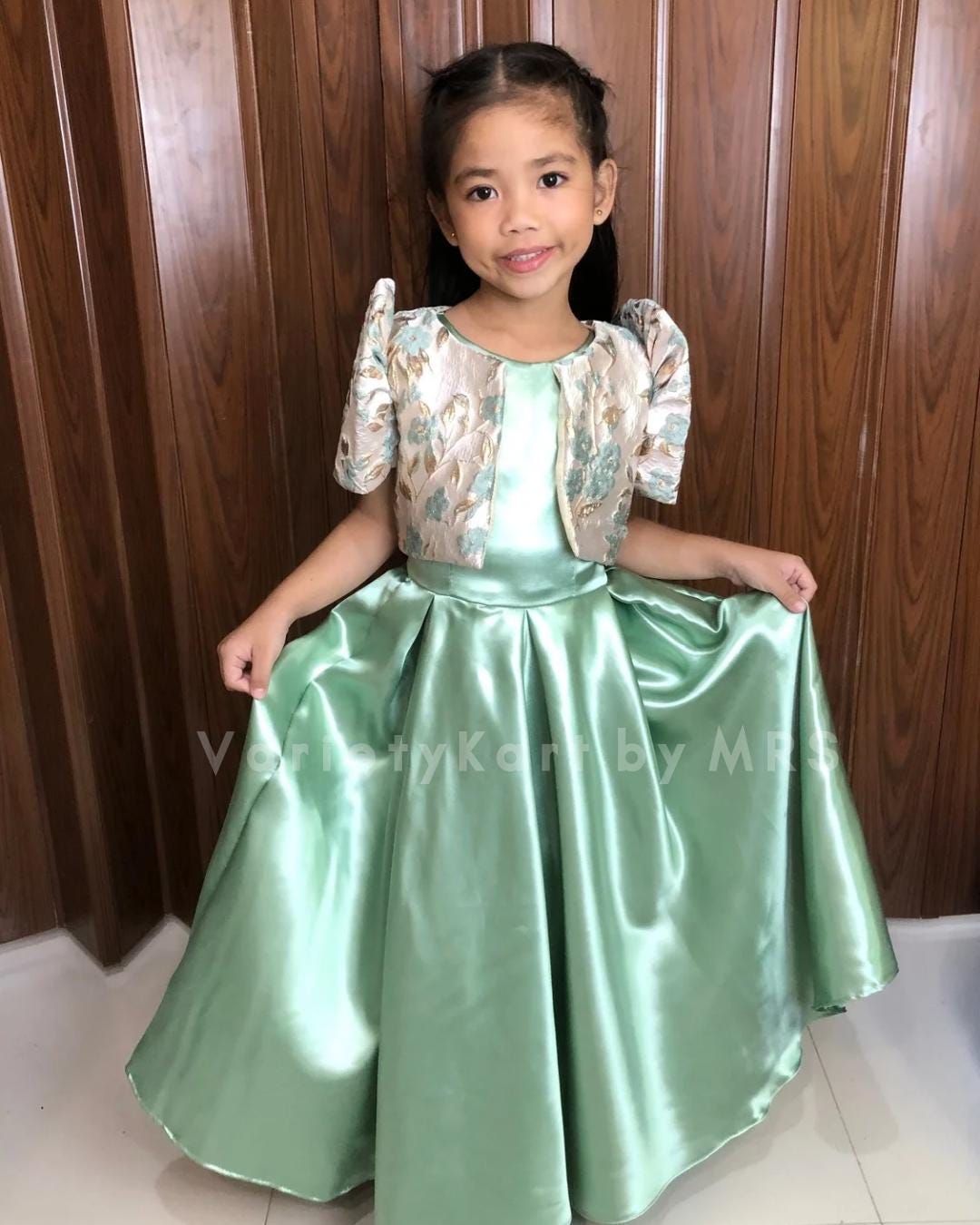 Modern Classic Brocade Filipiniana in Blue/green/pink/mocha SET - Etsy