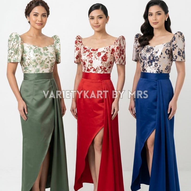 Philippine Ladies Dresses - Etsy UK