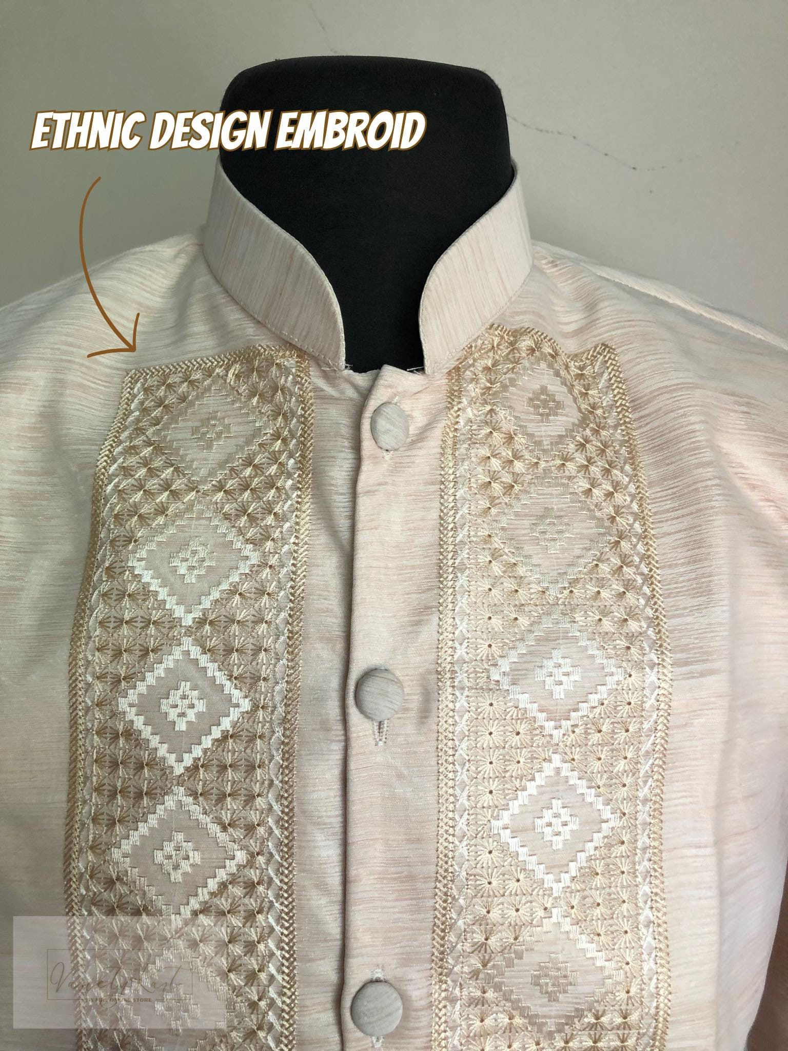 Coat Barong Tagalog Venusia Ethnic Elegance Style Embroidery - Etsy
