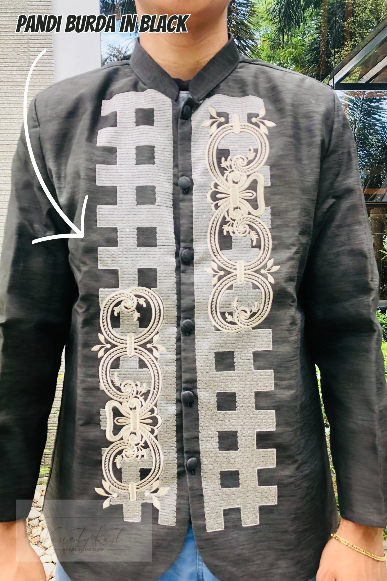 Gray Black Elegant Modern Coat Barong Tagalog Kultura Fusion - Etsy