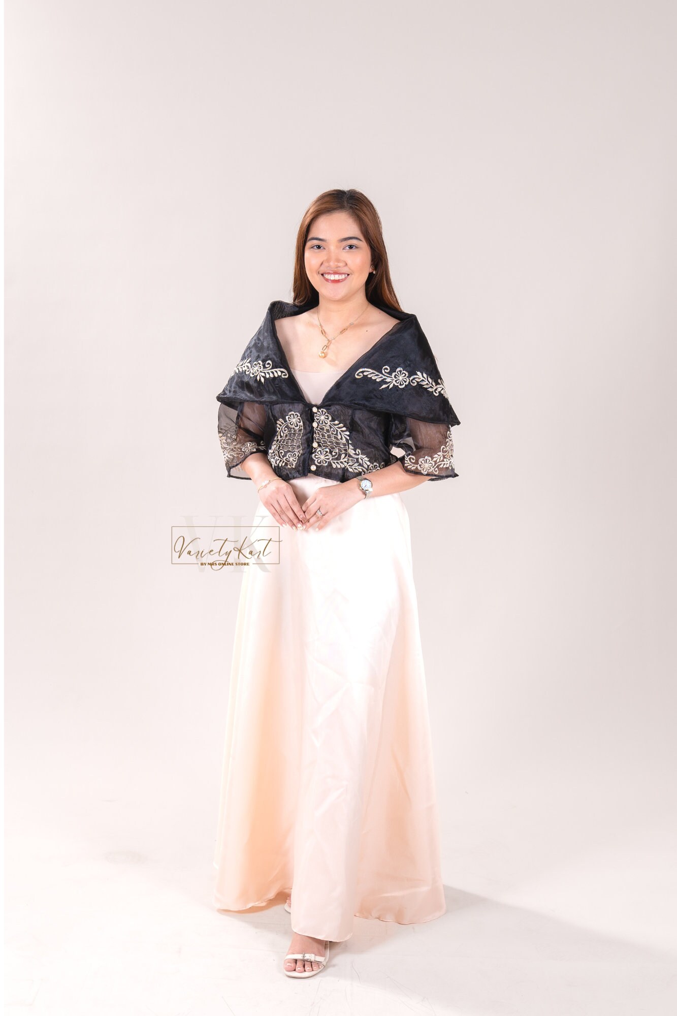 Formal Modern Maria Clara Kimona Filipiniana Top Embroidered - Etsy