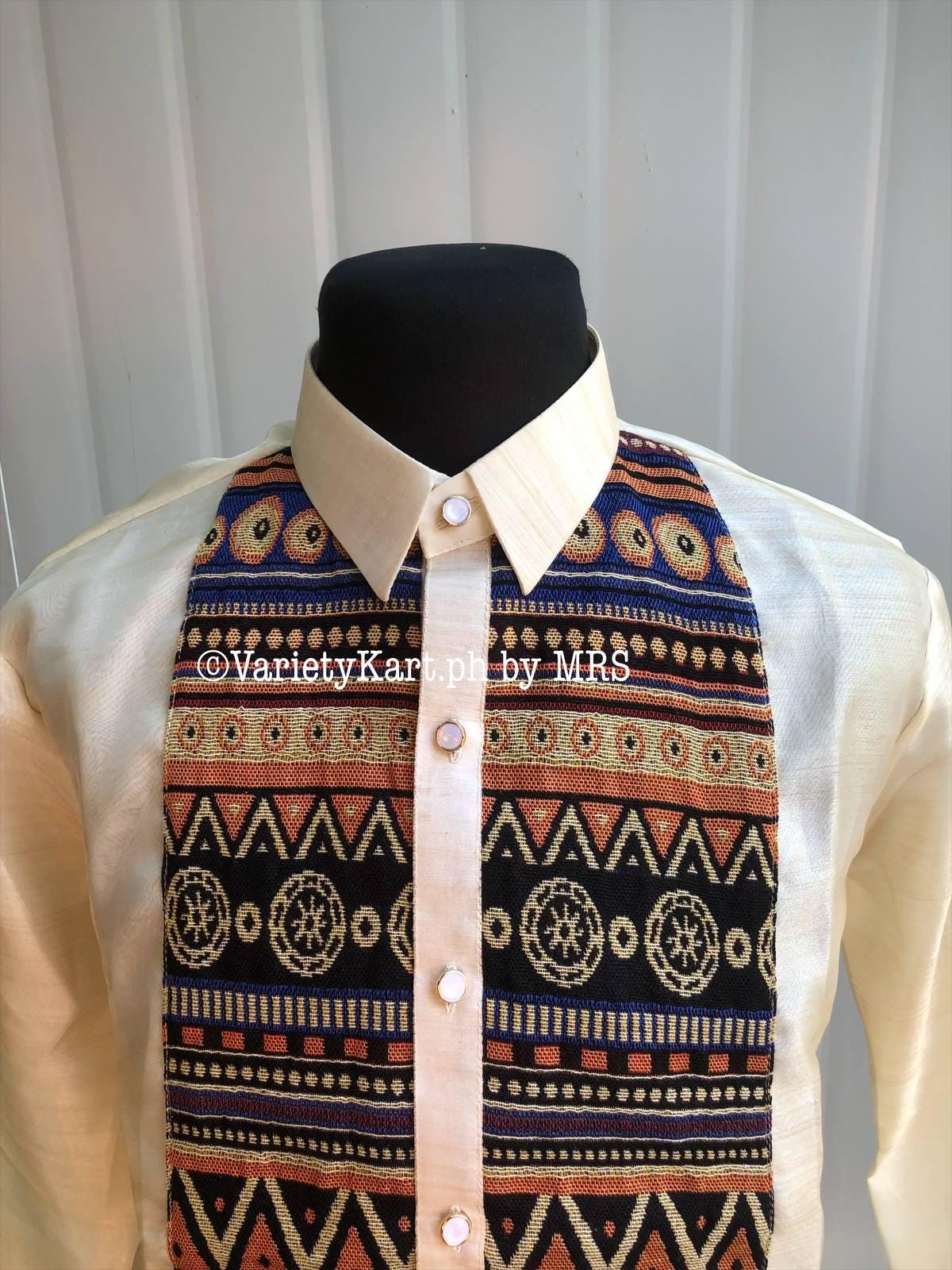 Classic Ethnic Barong Tagalog (long Sleeves / Polo Barong) - Etsy